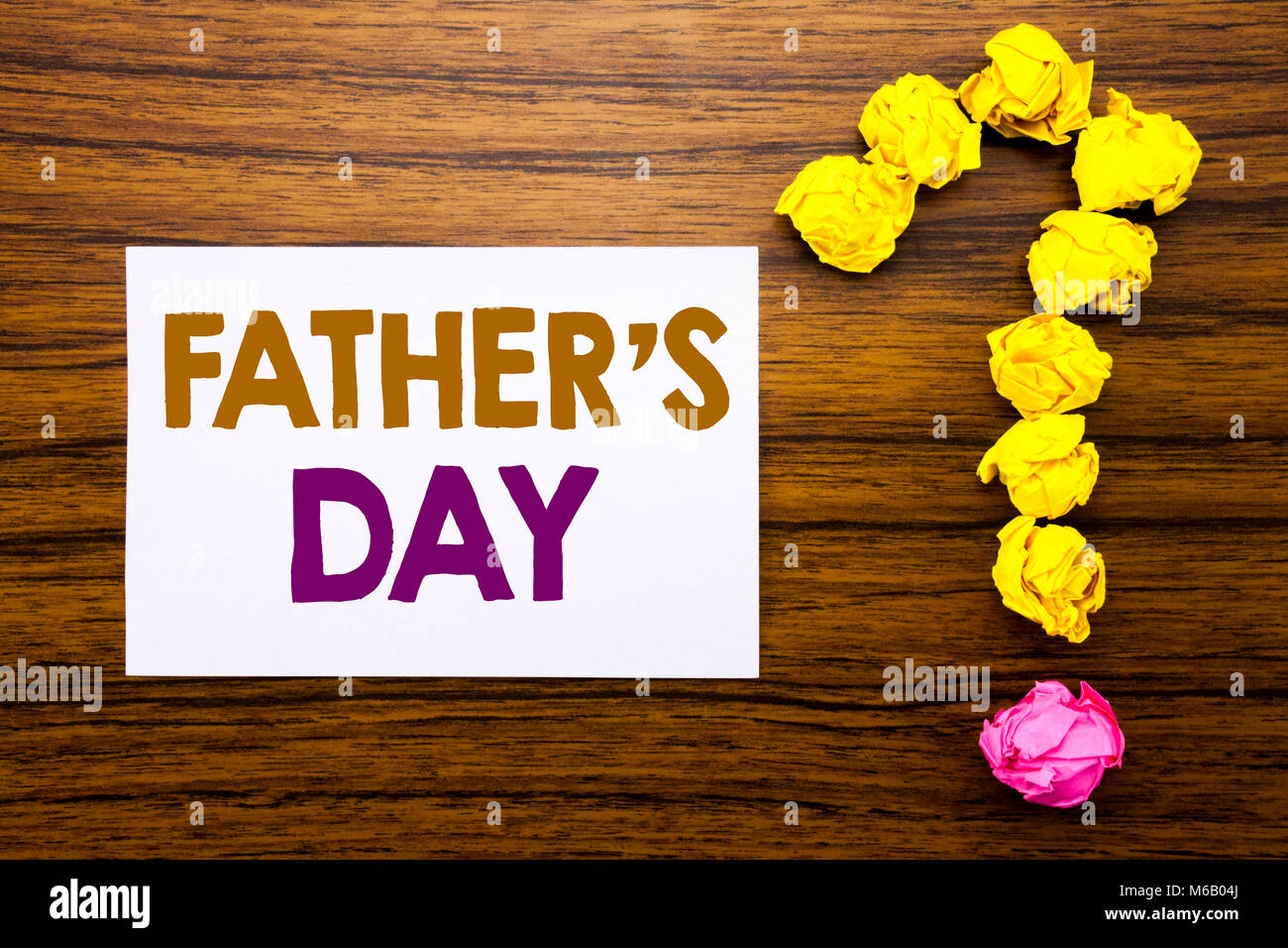 Handwritten text showing Father s Day. Business concept for Dad ...