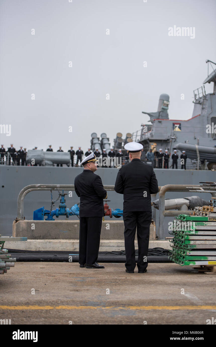 NORFOLK, Va (Feb. 23, 2018) Capt. Benjamin Nicholson, Commodore of ...