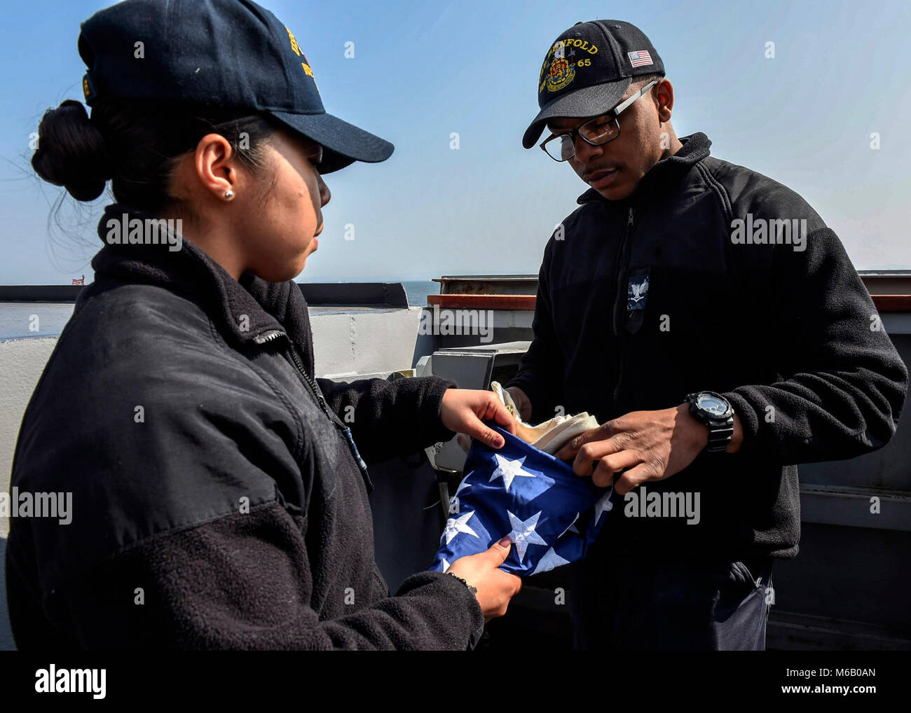 YOKOSUKA, Japan (Feb. 24, 2018) Quartermaster 1st Class Anacristina ...