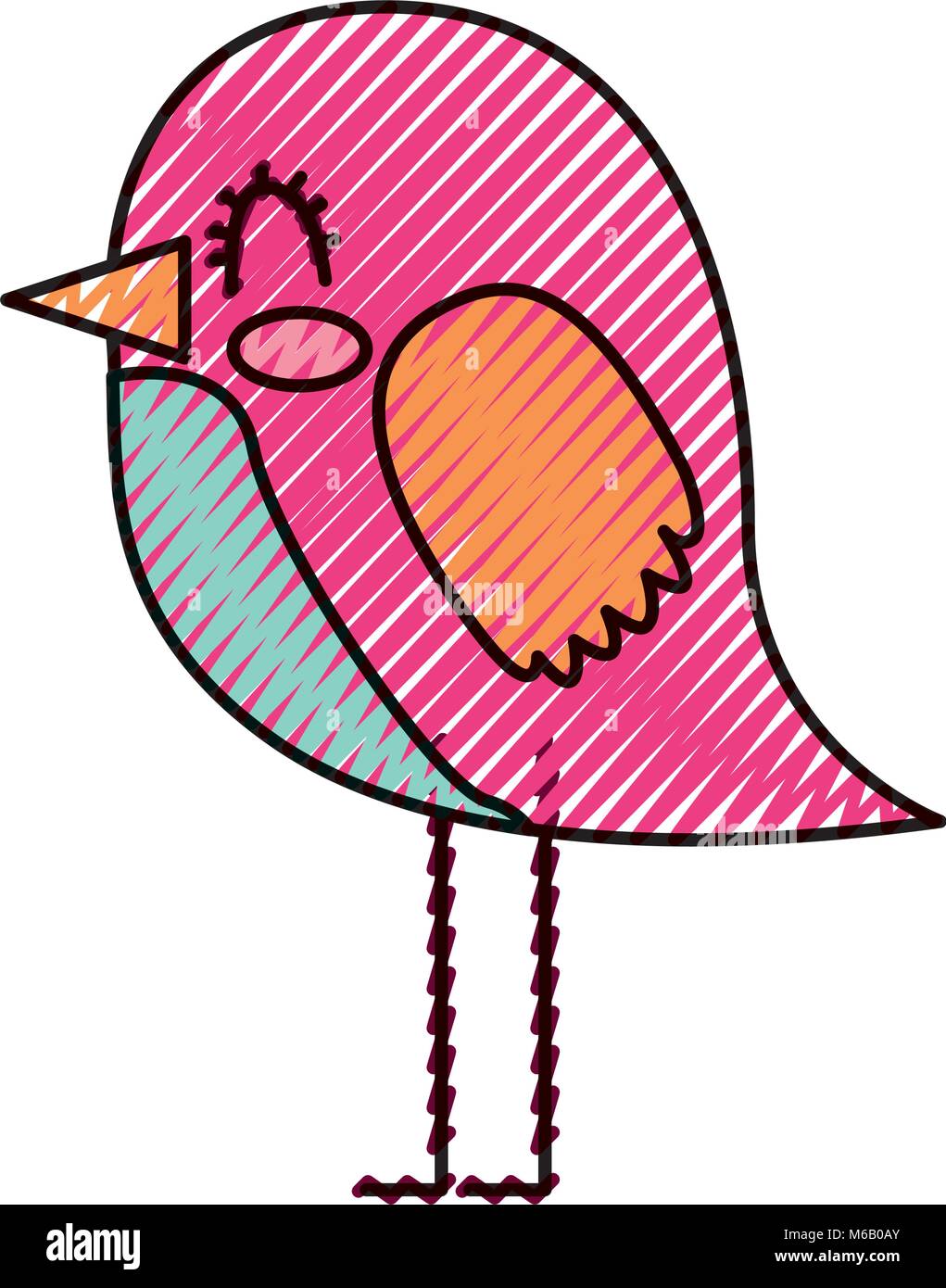 cute cartoon bird animal beauty Stock Vector Image & Art - Alamy