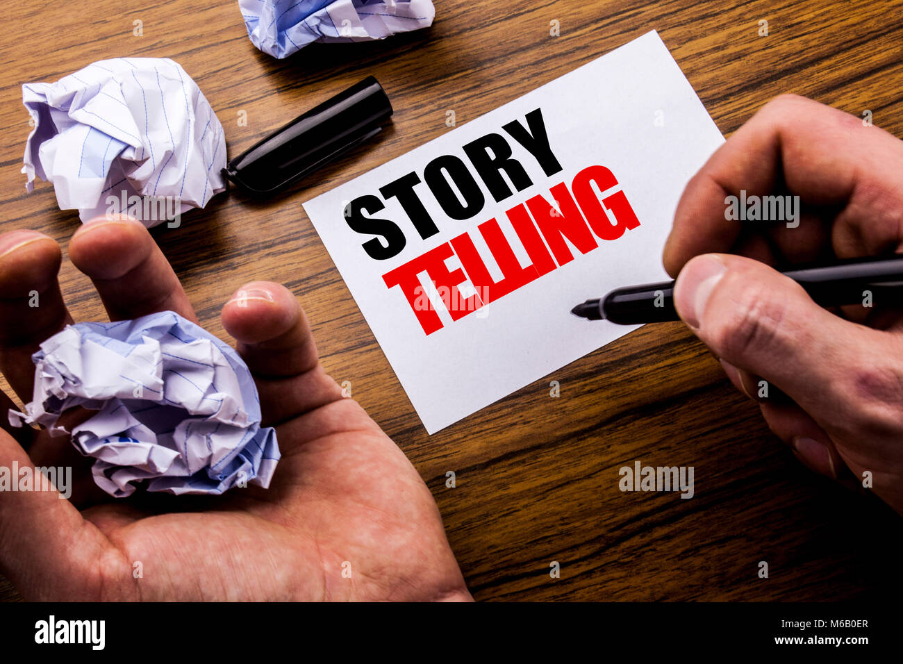 Handwriting text Storytelling. Concept for Teller Story Message written ...