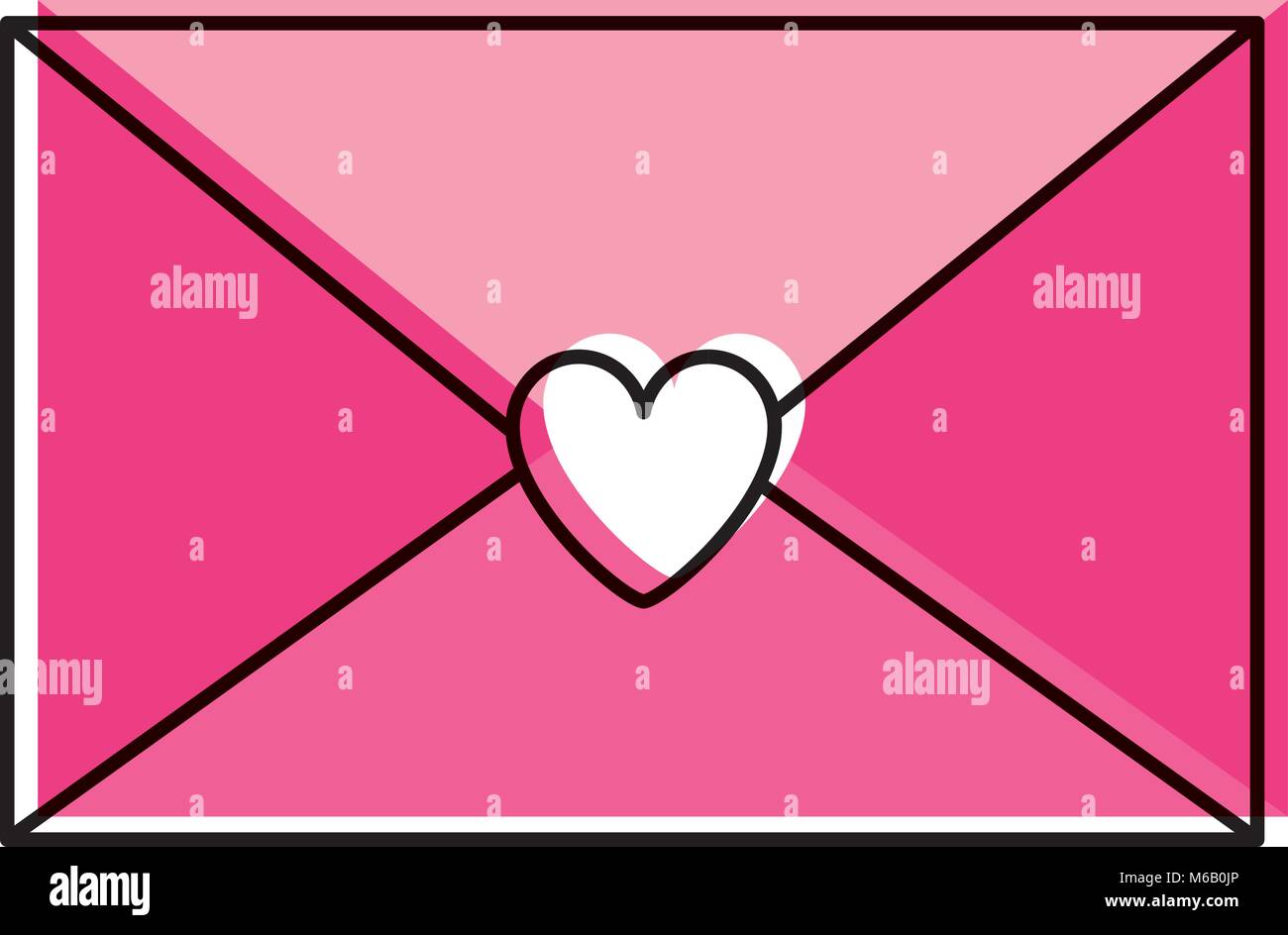pink envelope message letter romance Stock Vector Image & Art - Alamy