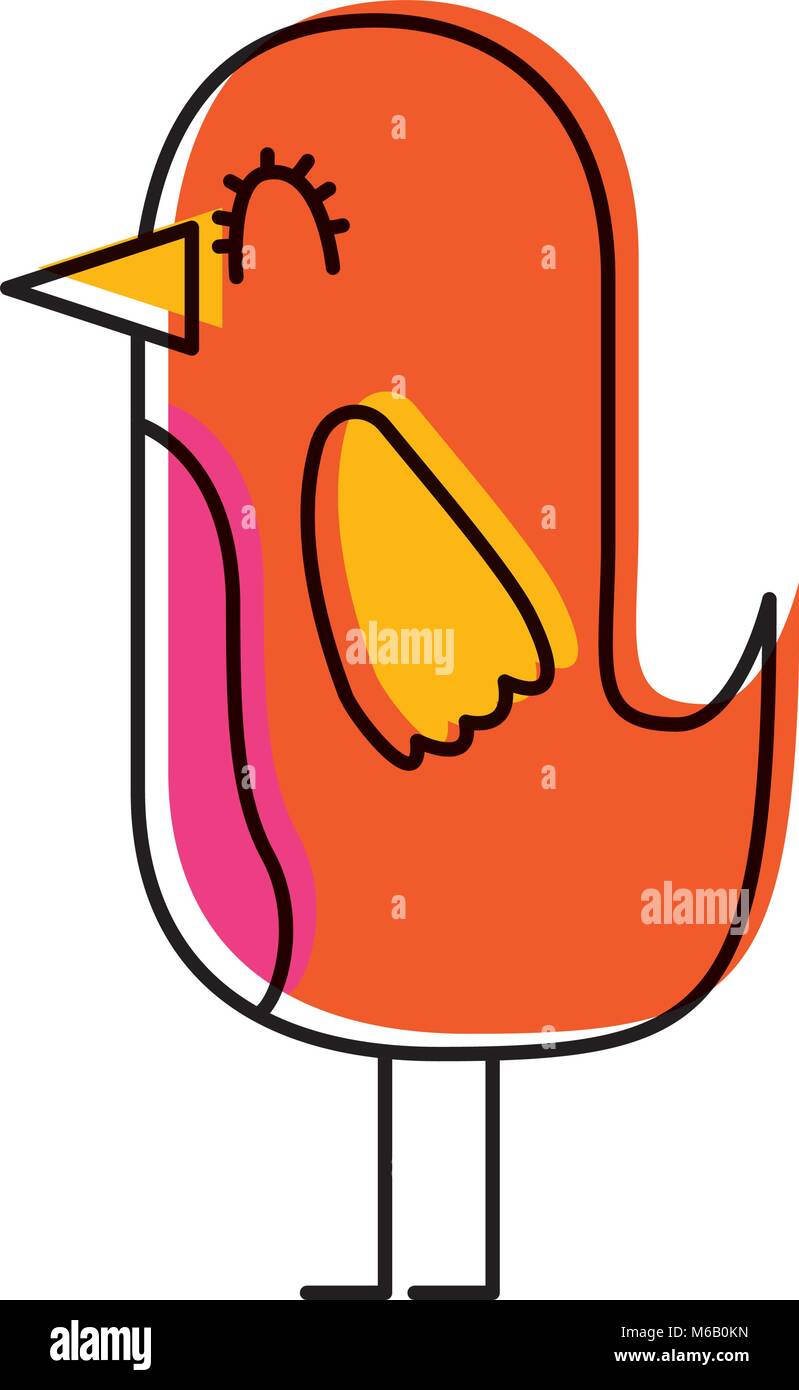 cute cartoon bird animal beauty Stock Vector Image & Art - Alamy