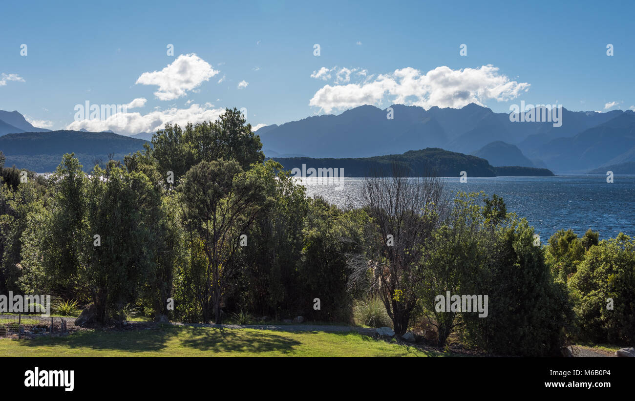 Lake Te Anau View, te Anau, South Island, New Zealand Stock Photo - Alamy