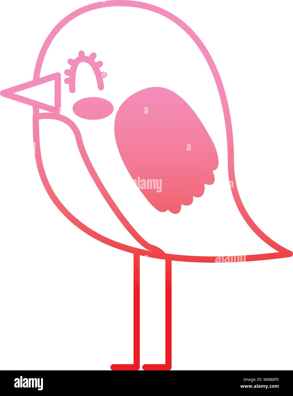 cute cartoon bird animal beauty Stock Vector Image & Art - Alamy