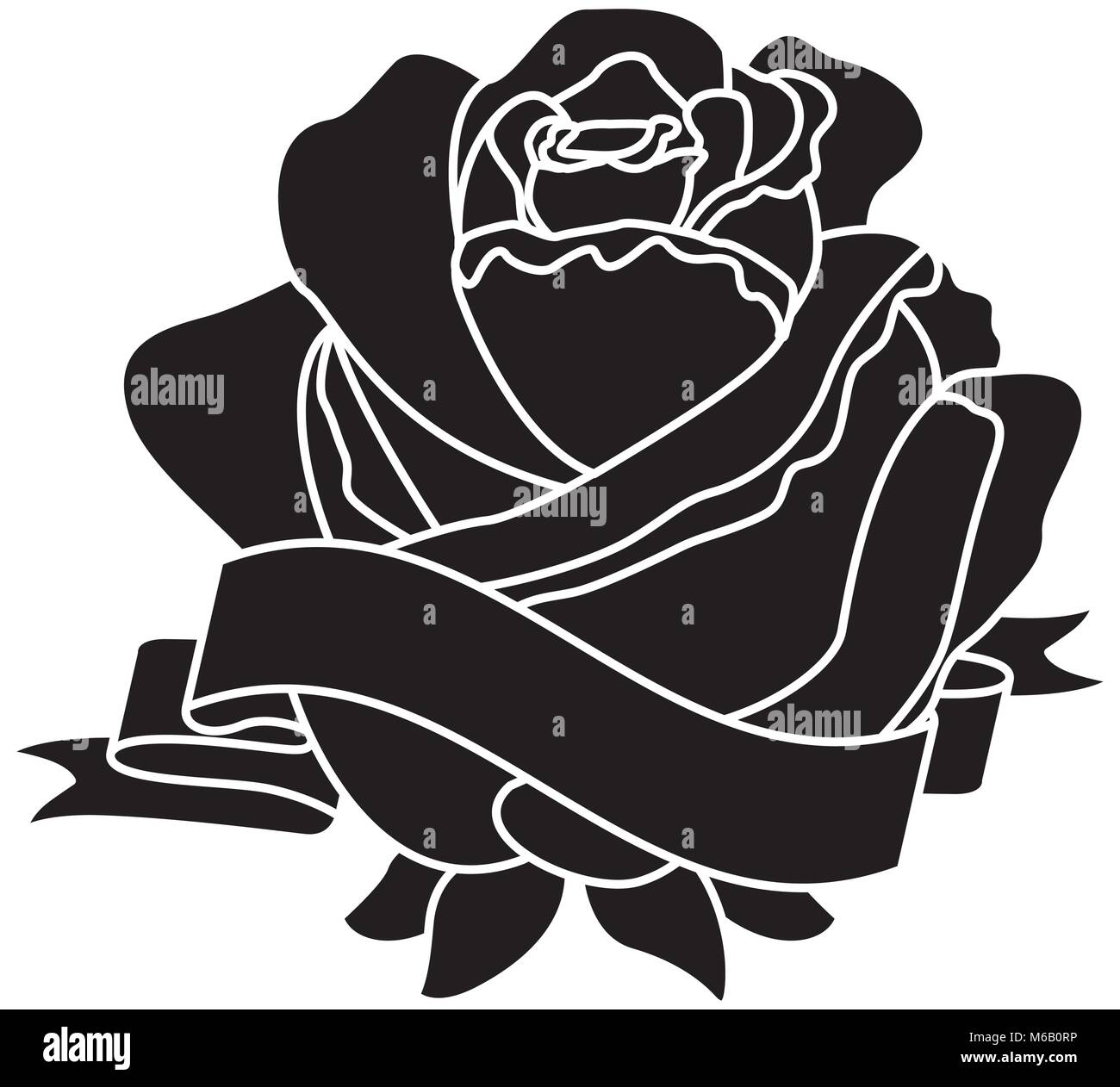 Ribbon flower arrangement Stock Vector Images - Alamy