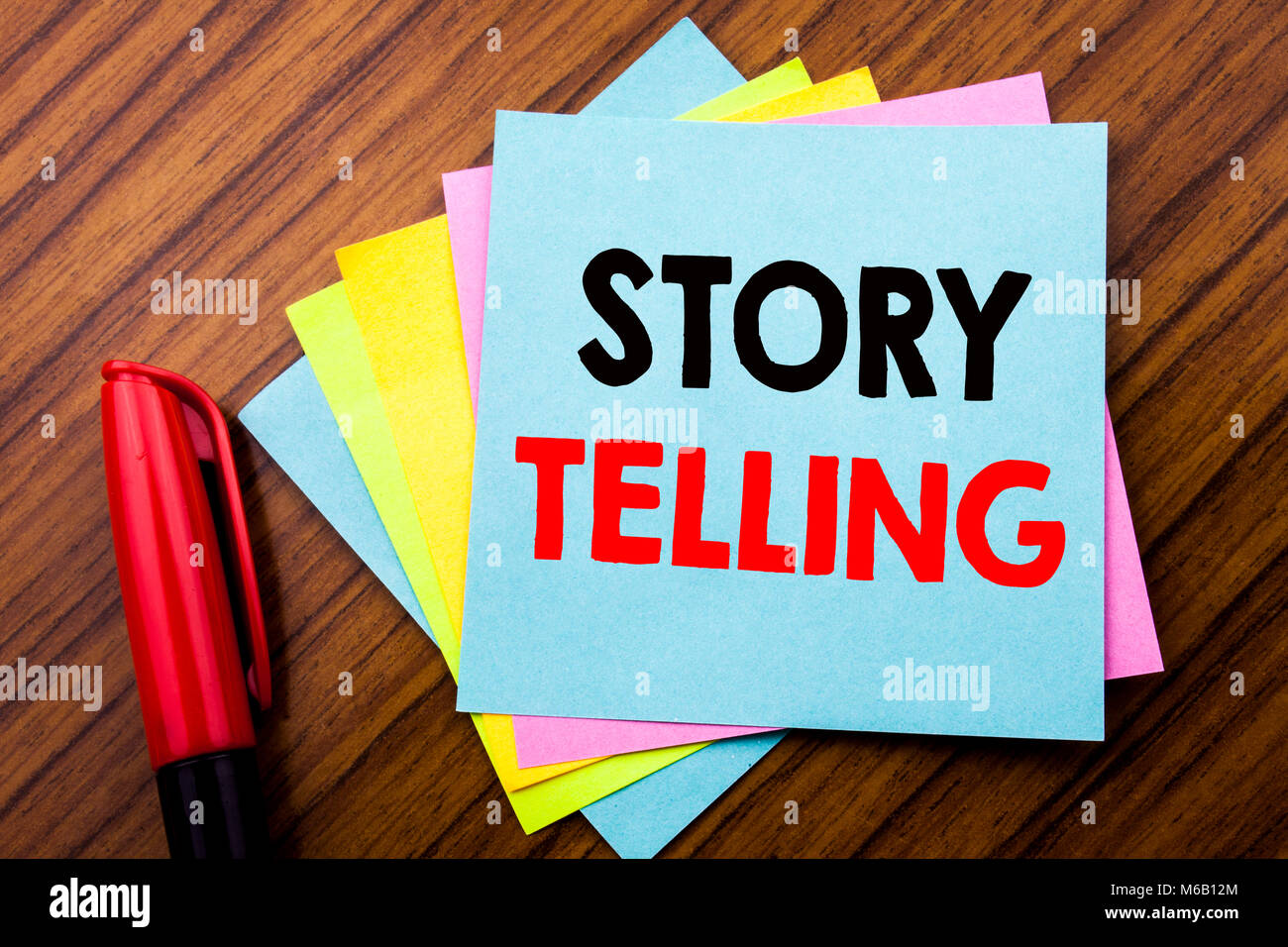 Handwriting Announcement text Storytelling. Concept for Teller Story ...