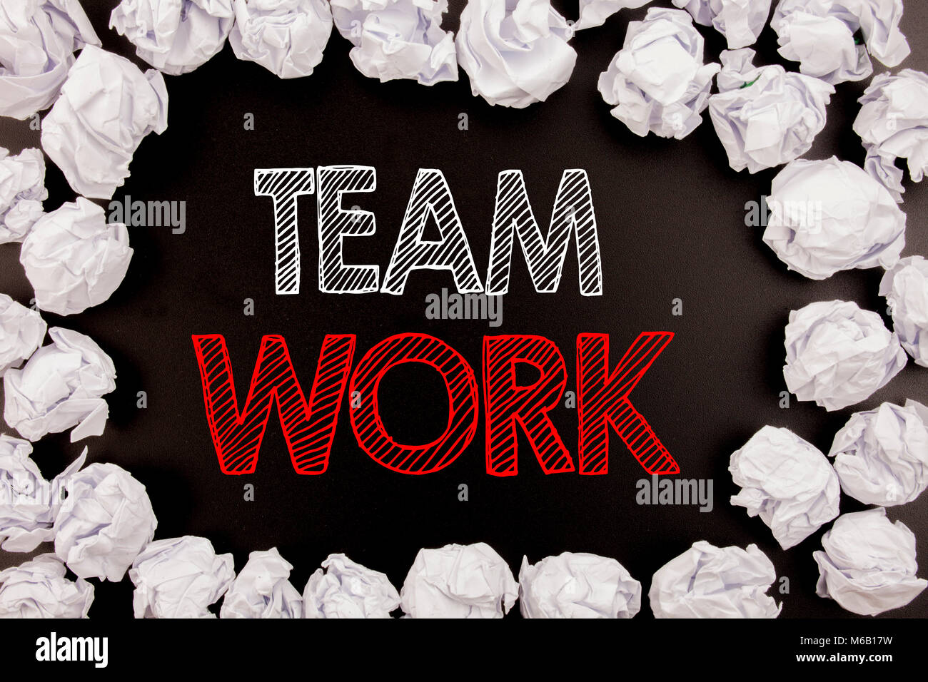 Writing text showing Team Work. Business concept for Teamwork Success ...