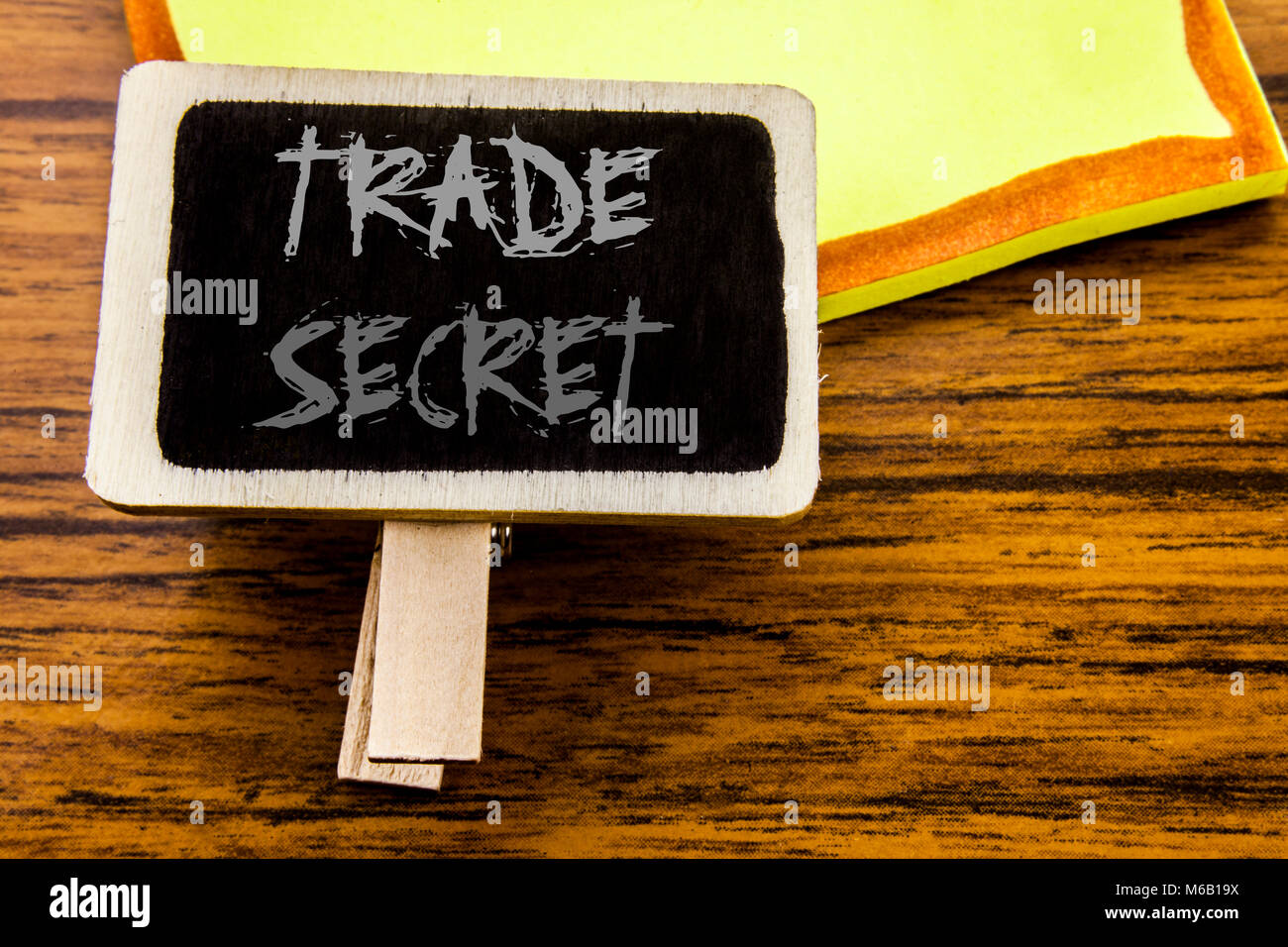 Handwritten text showing Trade Secret. Business concept for Data ...