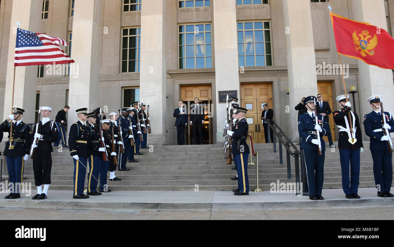 Secretary of Defense James N. Mattis hosts an Armed Forces Full Cordon ...