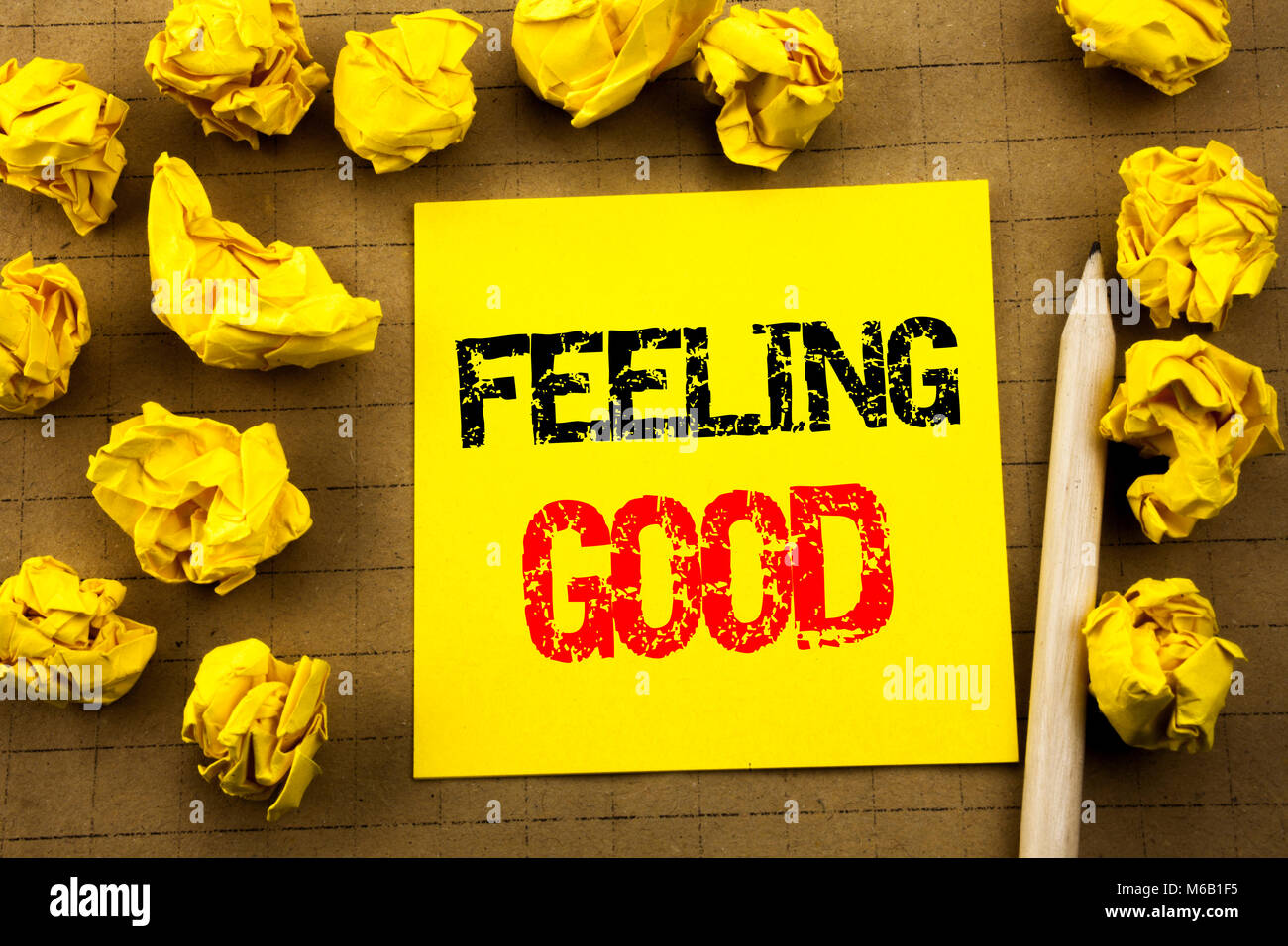 Handwriting text showing Feeling Good. Business concept for Happy ...