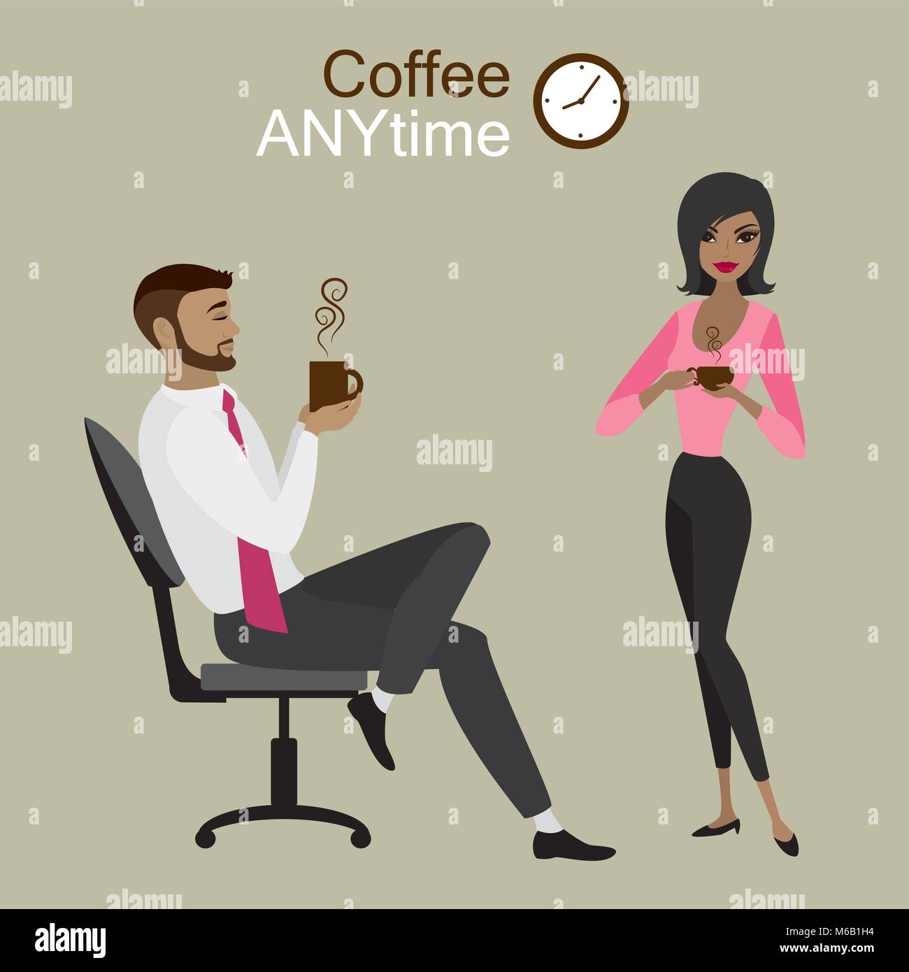 Relaxation successful Stock Vector Images - Alamy