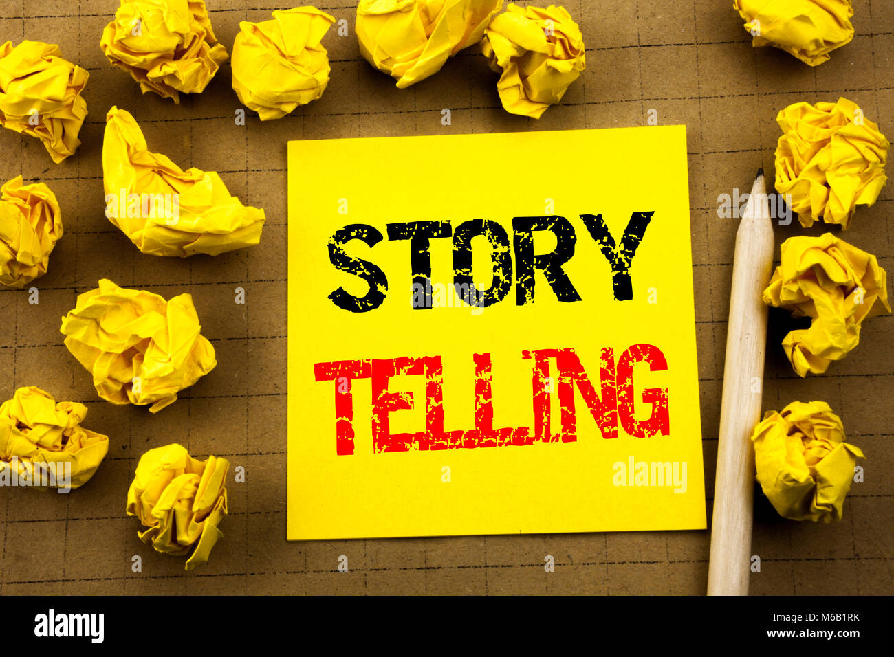 Handwriting text showing Storytelling. Business concept for Teller ...