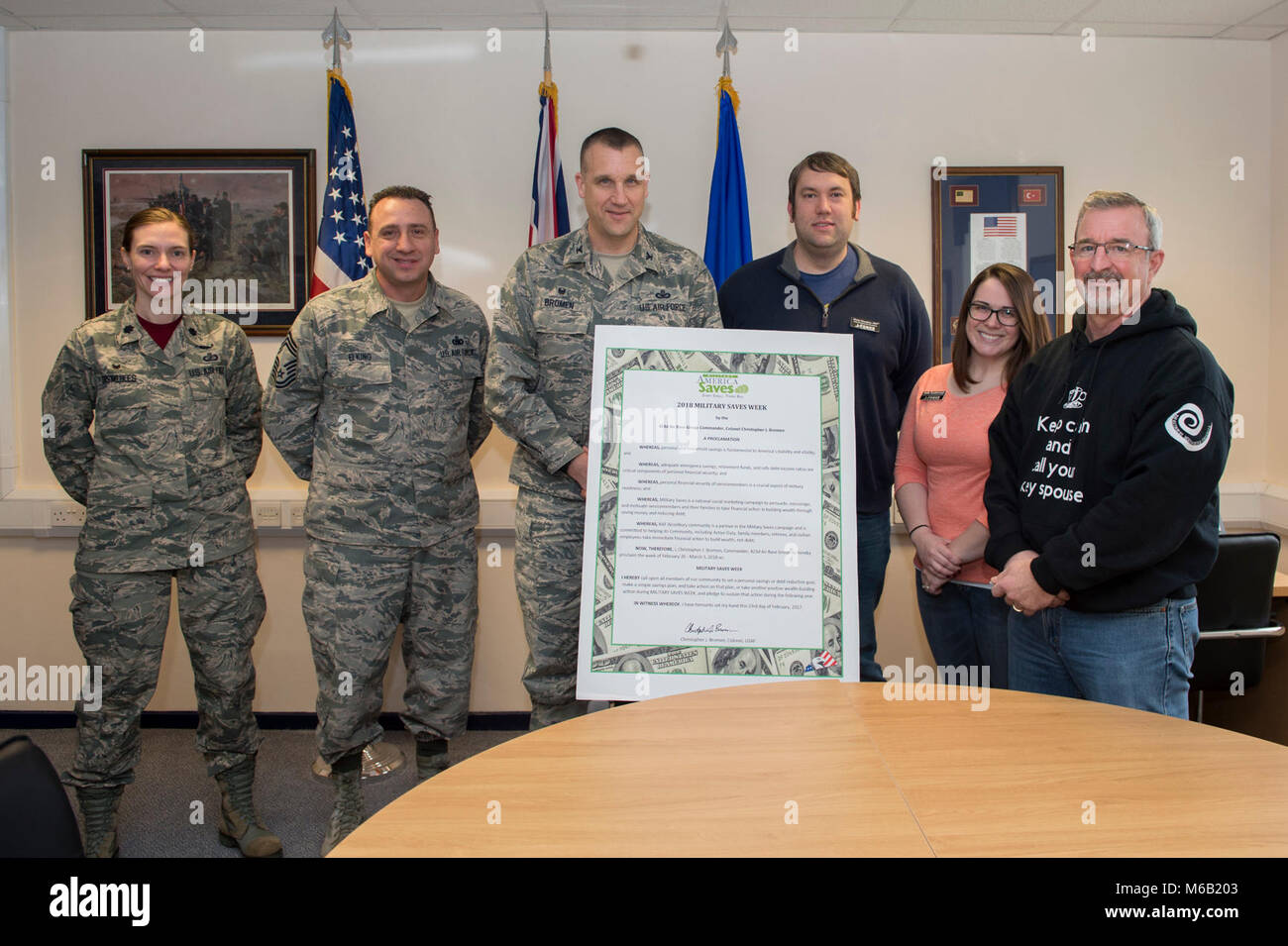 U.S. Air Force Col. Christopher Bromen, 423rd Air Base Group Commander ...
