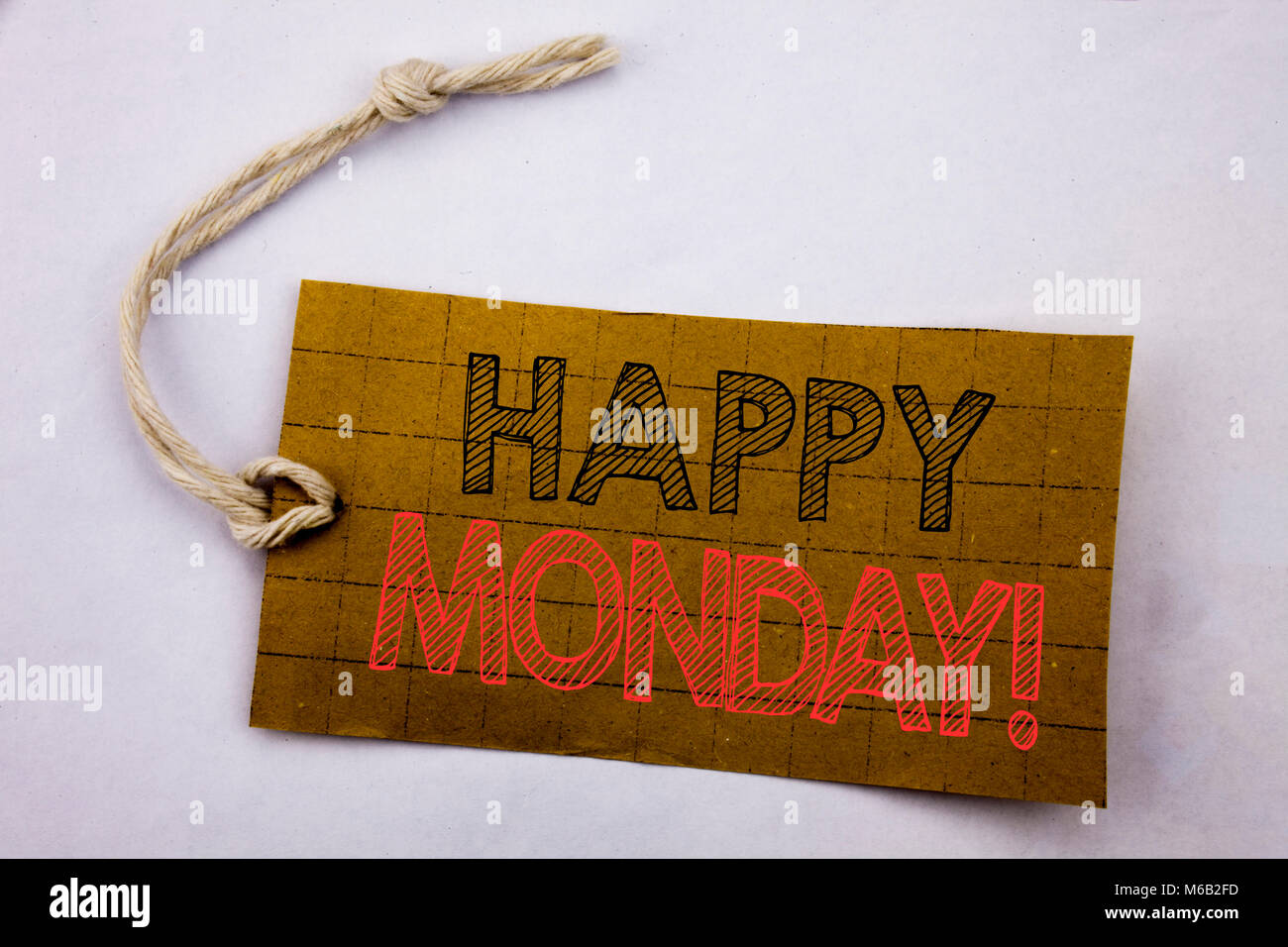 Handwriting Announcement text showing Happy Monday . Business concept ...