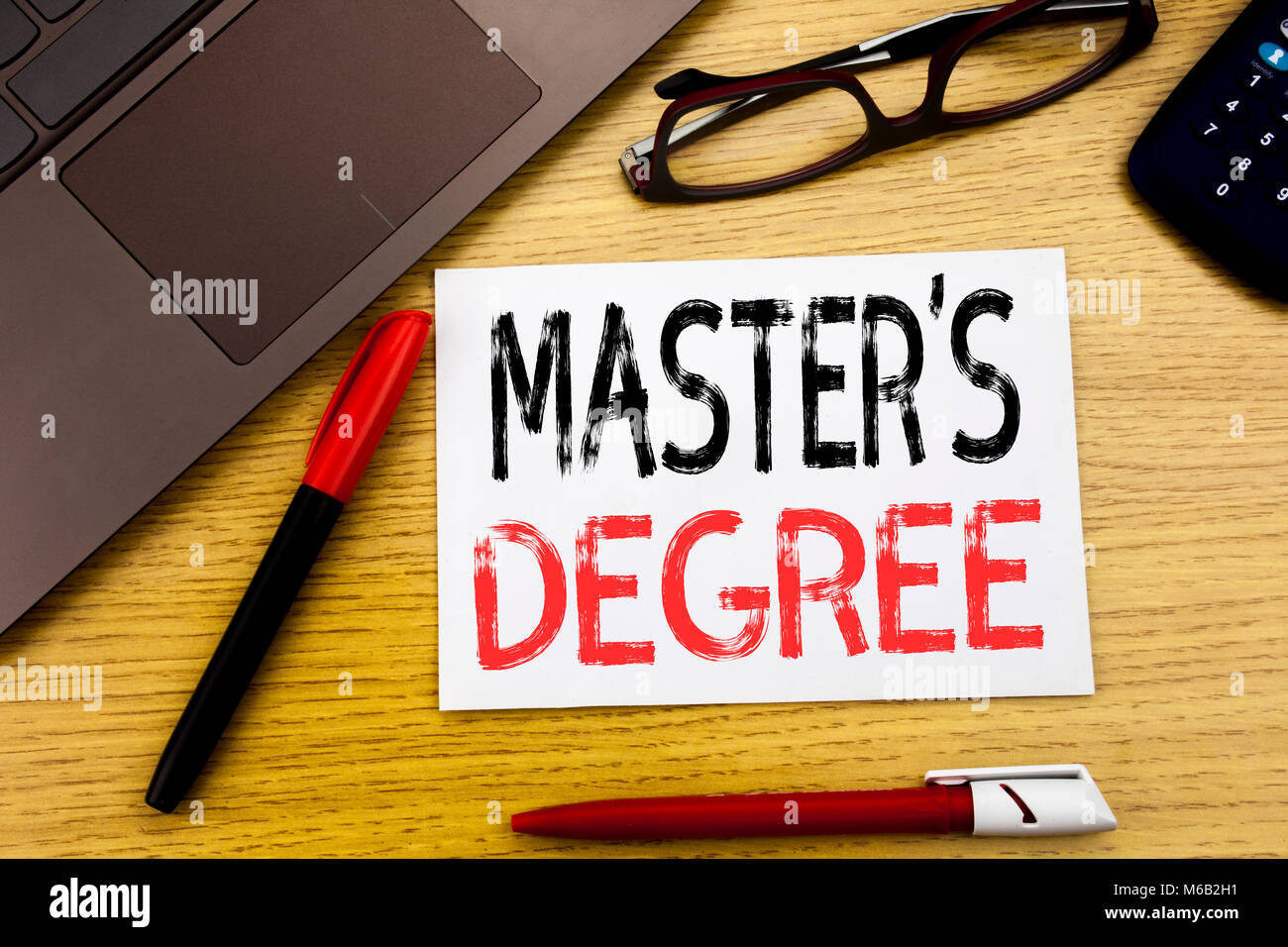 Conceptual hand writing text showing Master s Degree. Business concept ...