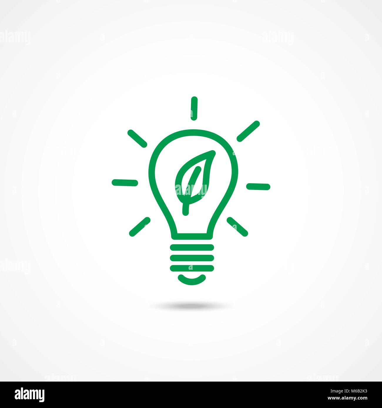 Green energy light bulb sustainable Stock Vector Images - Alamy