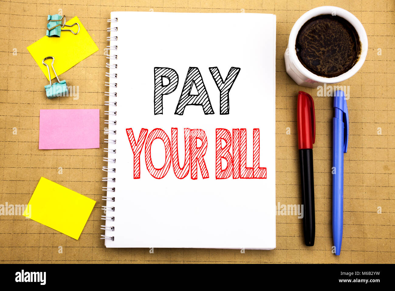 Word, writing Pay Your Bill. Business concept for Payment for Goverment ...