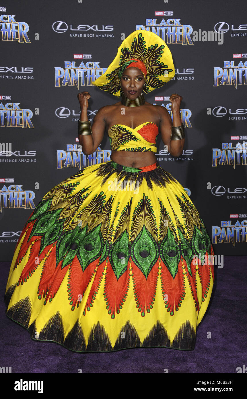 Film Premiere of Black Panther Featuring: Janeshia Adams Ginyard Where ...