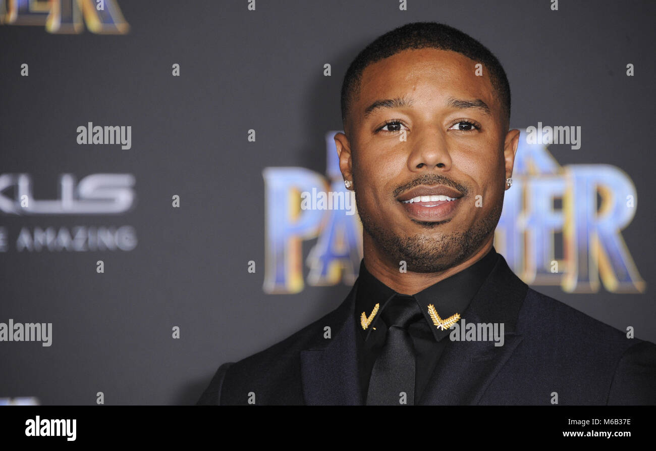 Film Premiere of Black Panther Featuring: Michael B. Jordan Where: Los ...