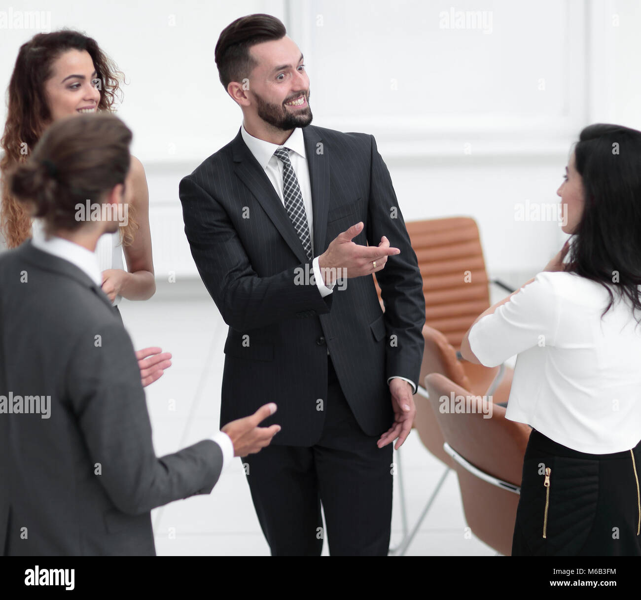 Professional people socialising hi-res stock photography and images - Alamy