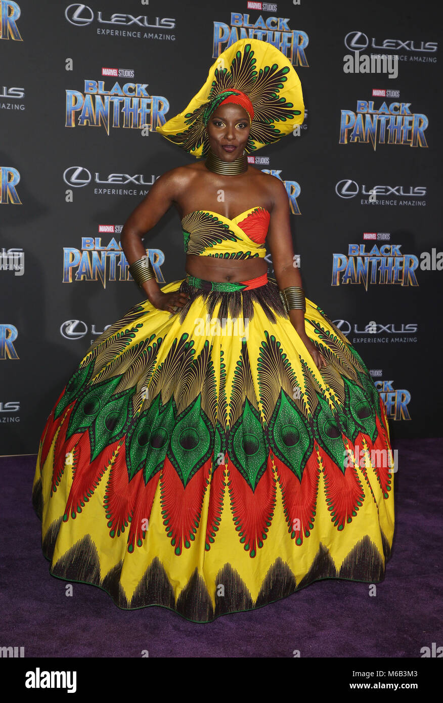 World Premiere of Marvel Studios Black Panther Featuring: Janeshia ...