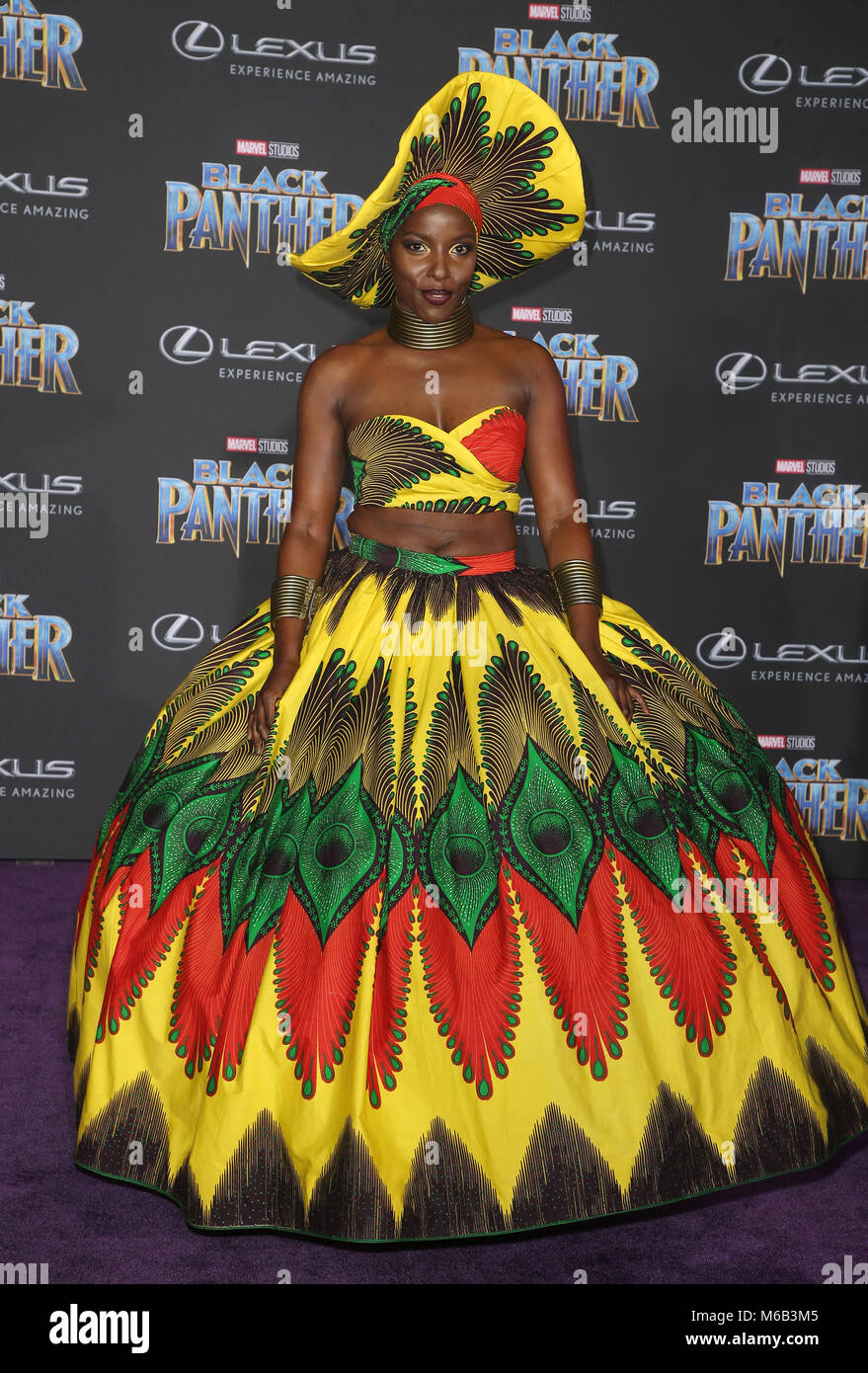 World Premiere of Marvel Studios Black Panther Featuring: Janeshia ...