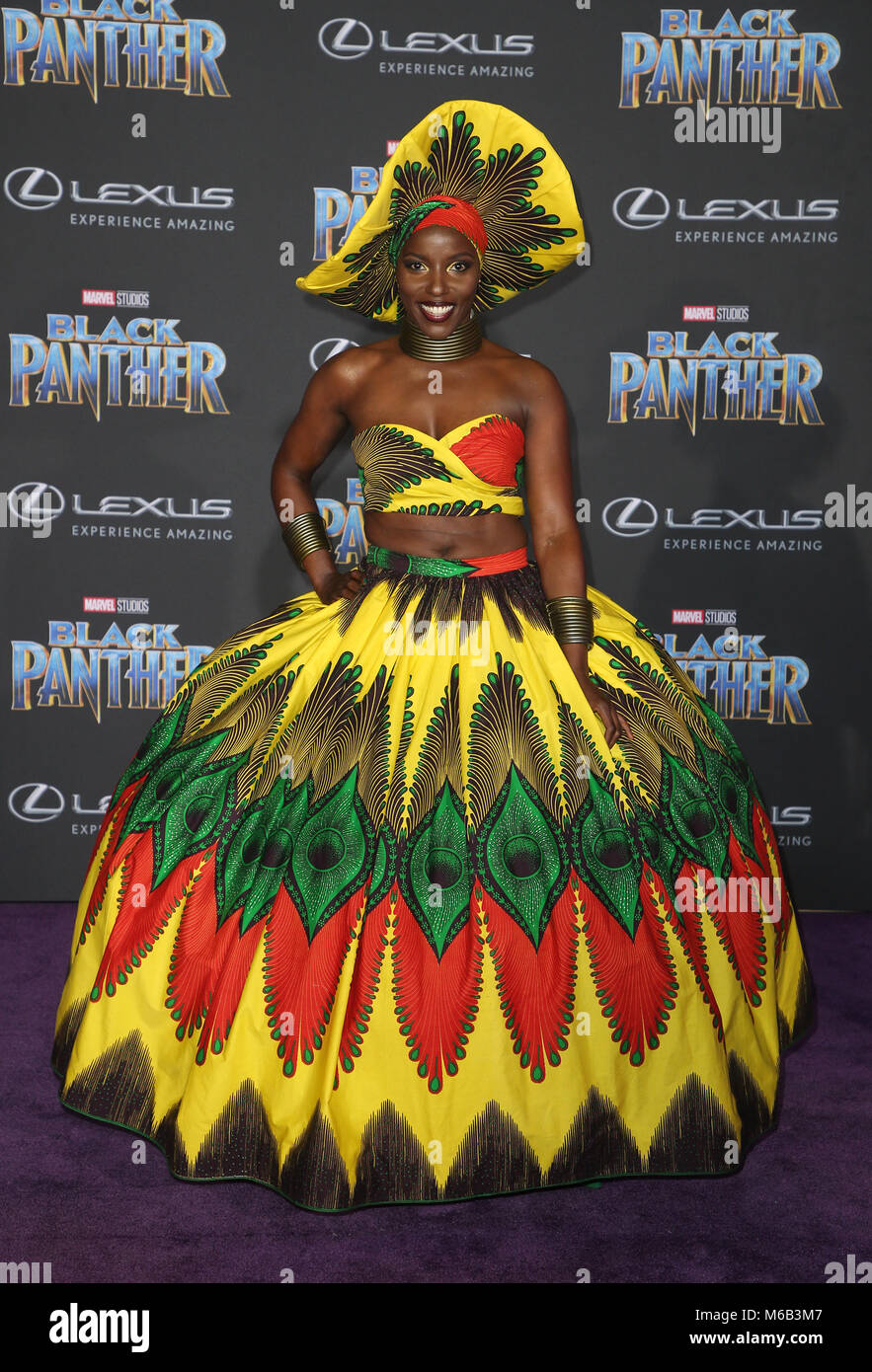 World Premiere of Marvel Studios Black Panther Featuring: Janeshia ...