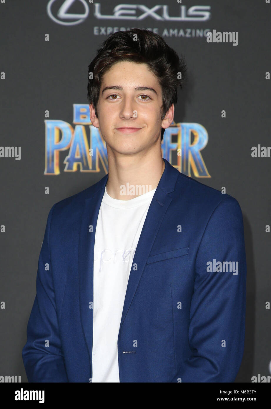 World Premiere of Marvel Studios Black Panther Featuring: Milo Jacob ...