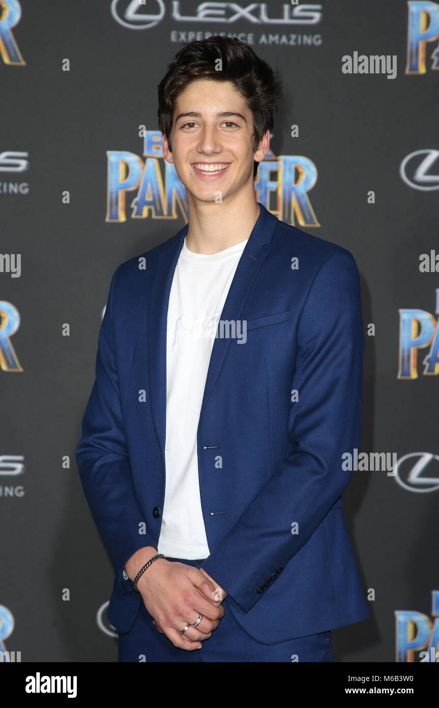 World Premiere of Marvel Studios Black Panther Featuring: Milo Jacob ...