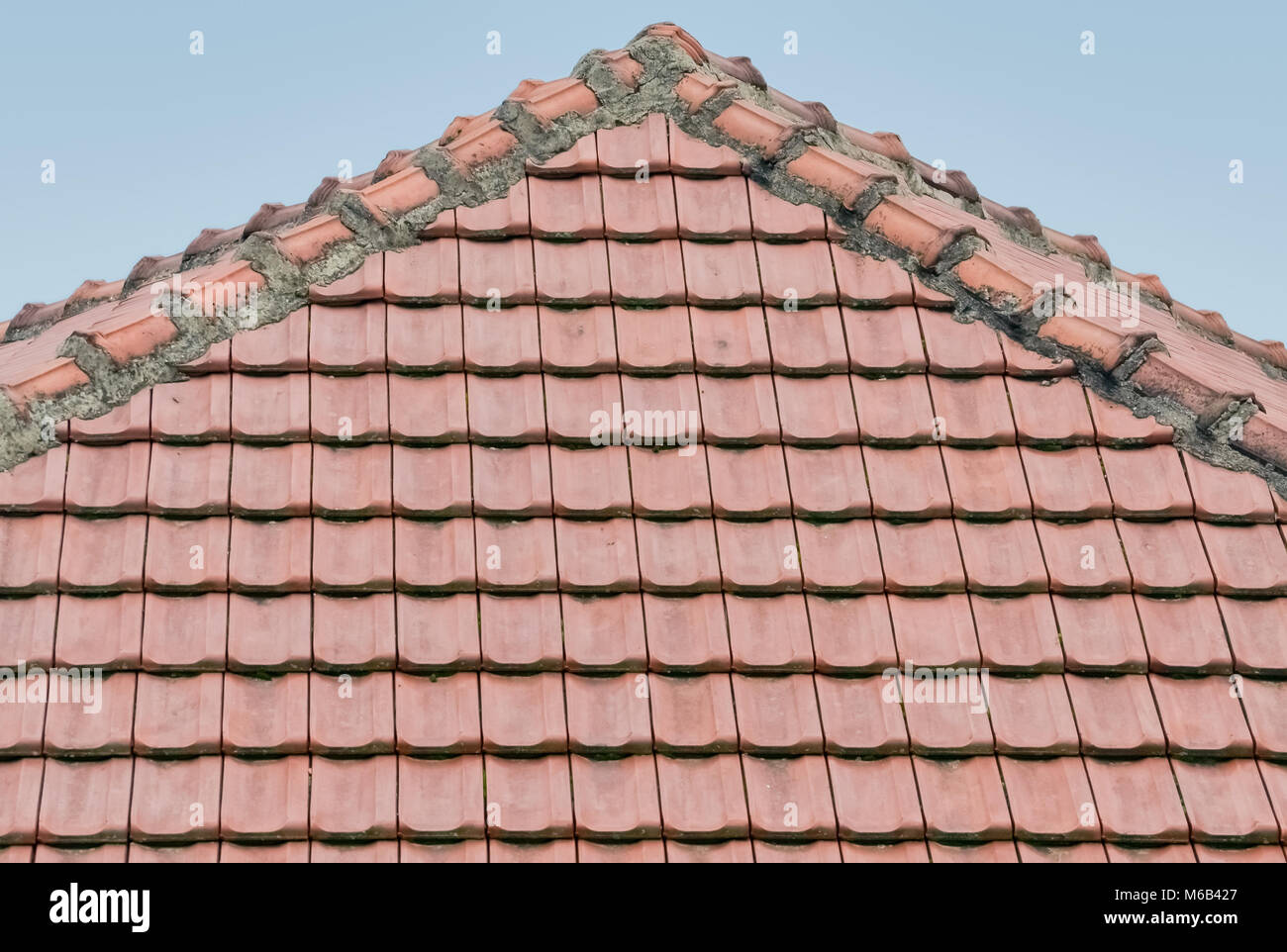 Closeup of traditional roofing of a house in a village Stock Photo - Alamy
