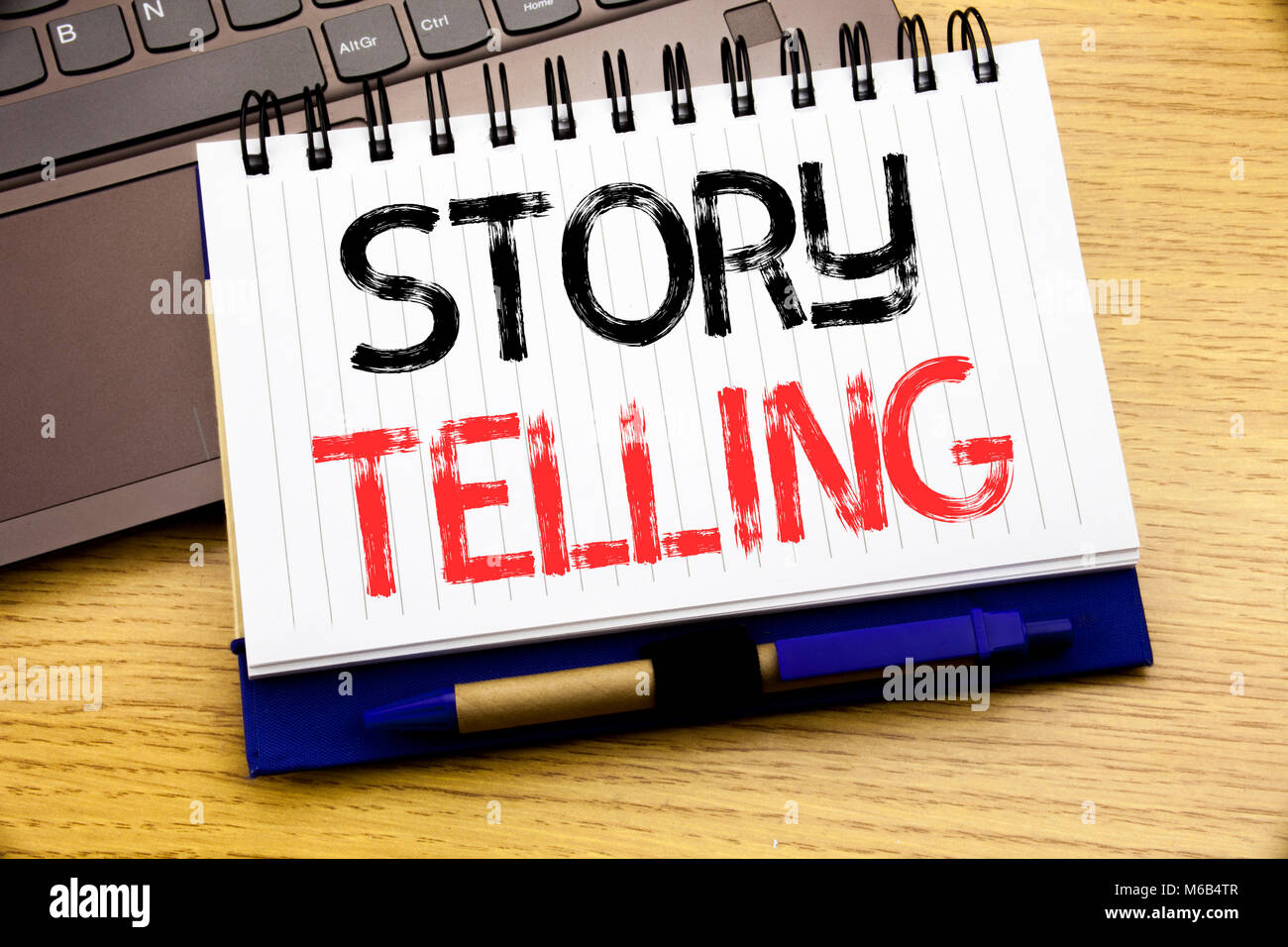 Word, writing Storytelling. Business concept for Teller Story Message ...