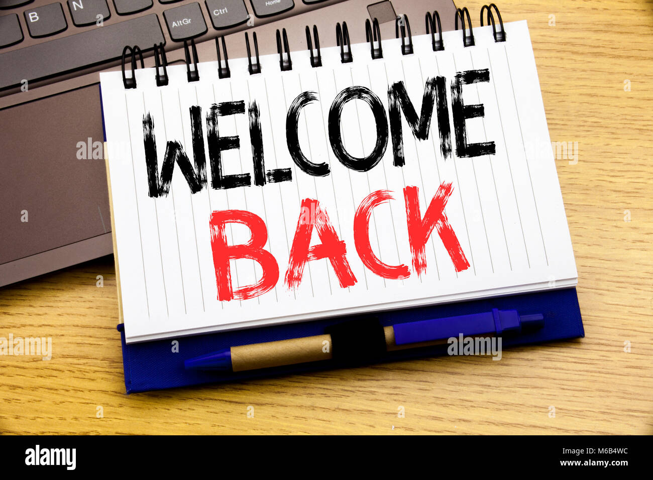 Word, writing Welcome Back. Business concept for Emotion Greeting ...