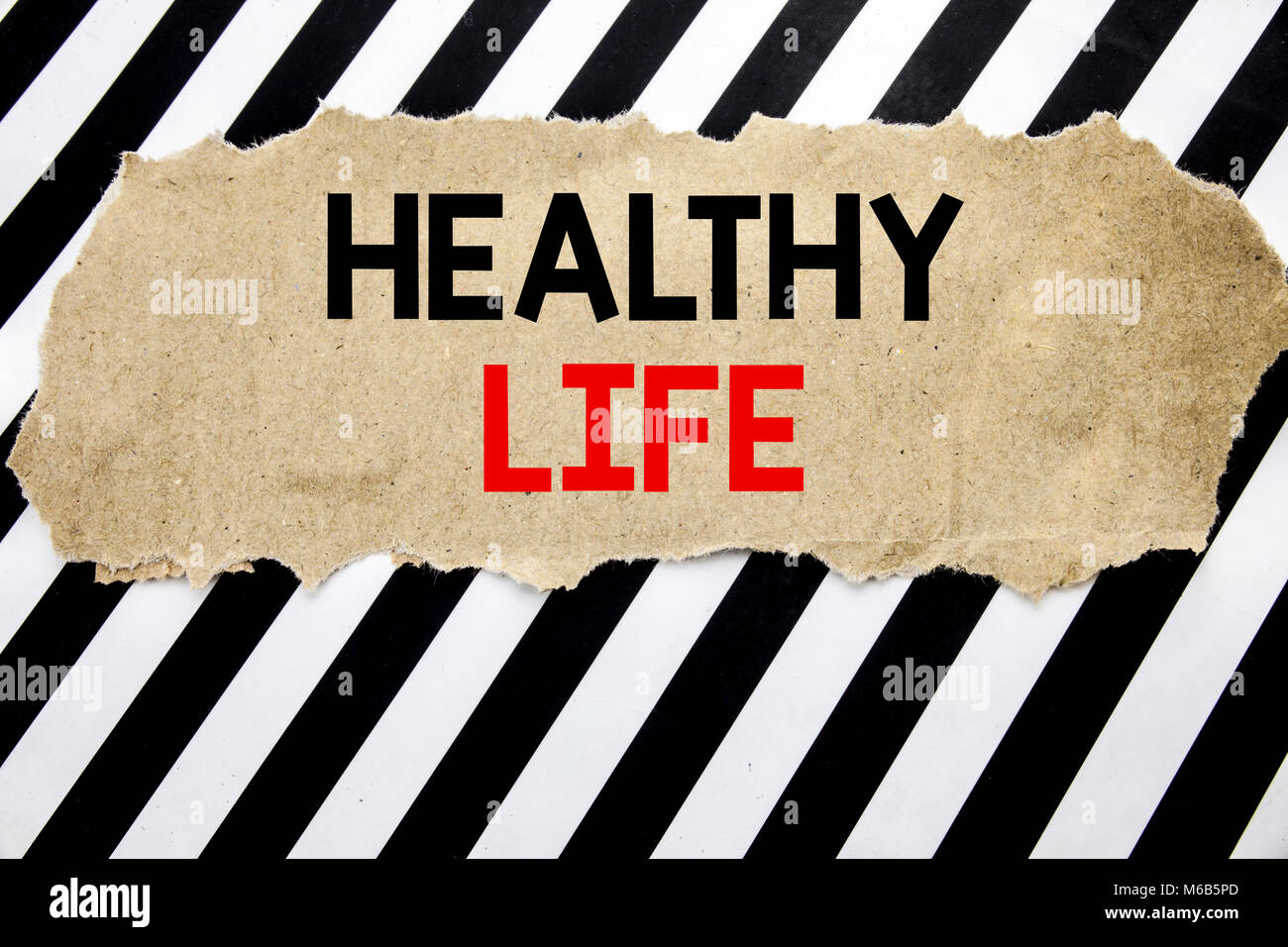 Handwritten text showing Healthy Life. Business concept writing for ...
