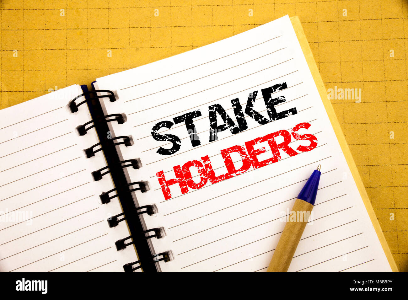 Stake Holders. Business concept for Stakeholder Engagement written on ...