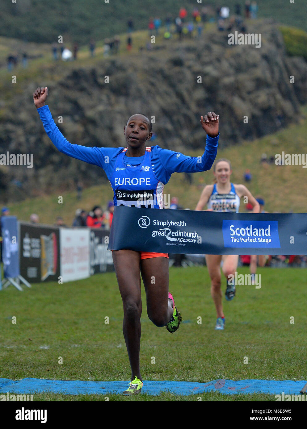 Yasmin Can crosses the finish line to win the Simplyhealth Great ...