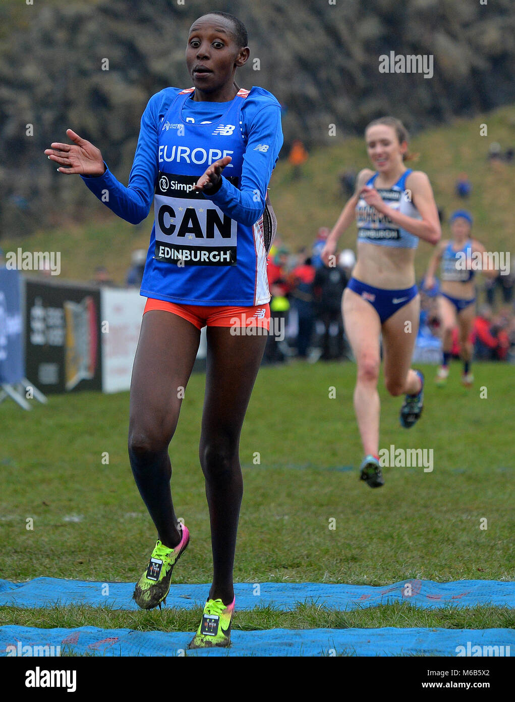 Yasmin Can crosses the finish line to win the Simplyhealth Great ...