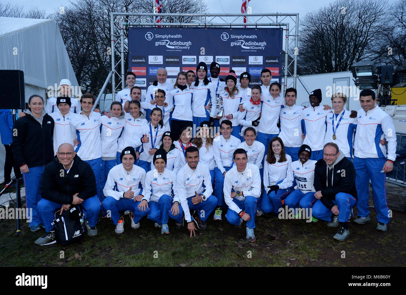 Team Europe celebrate having the most points on the day from all races ...