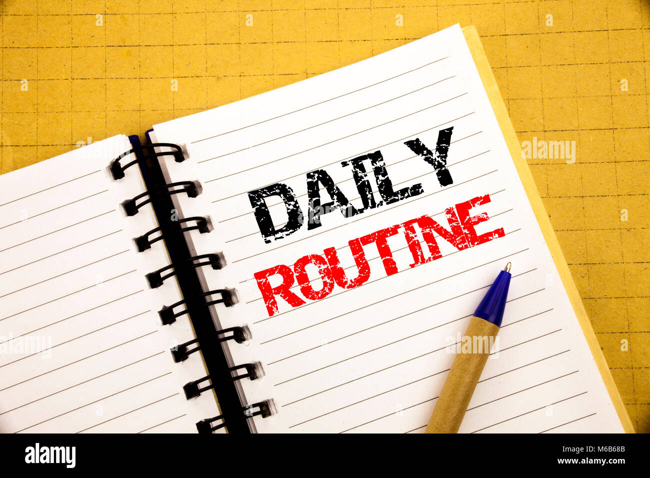 Daily Routine. Business concept for Habitual Lifestyle written on ...