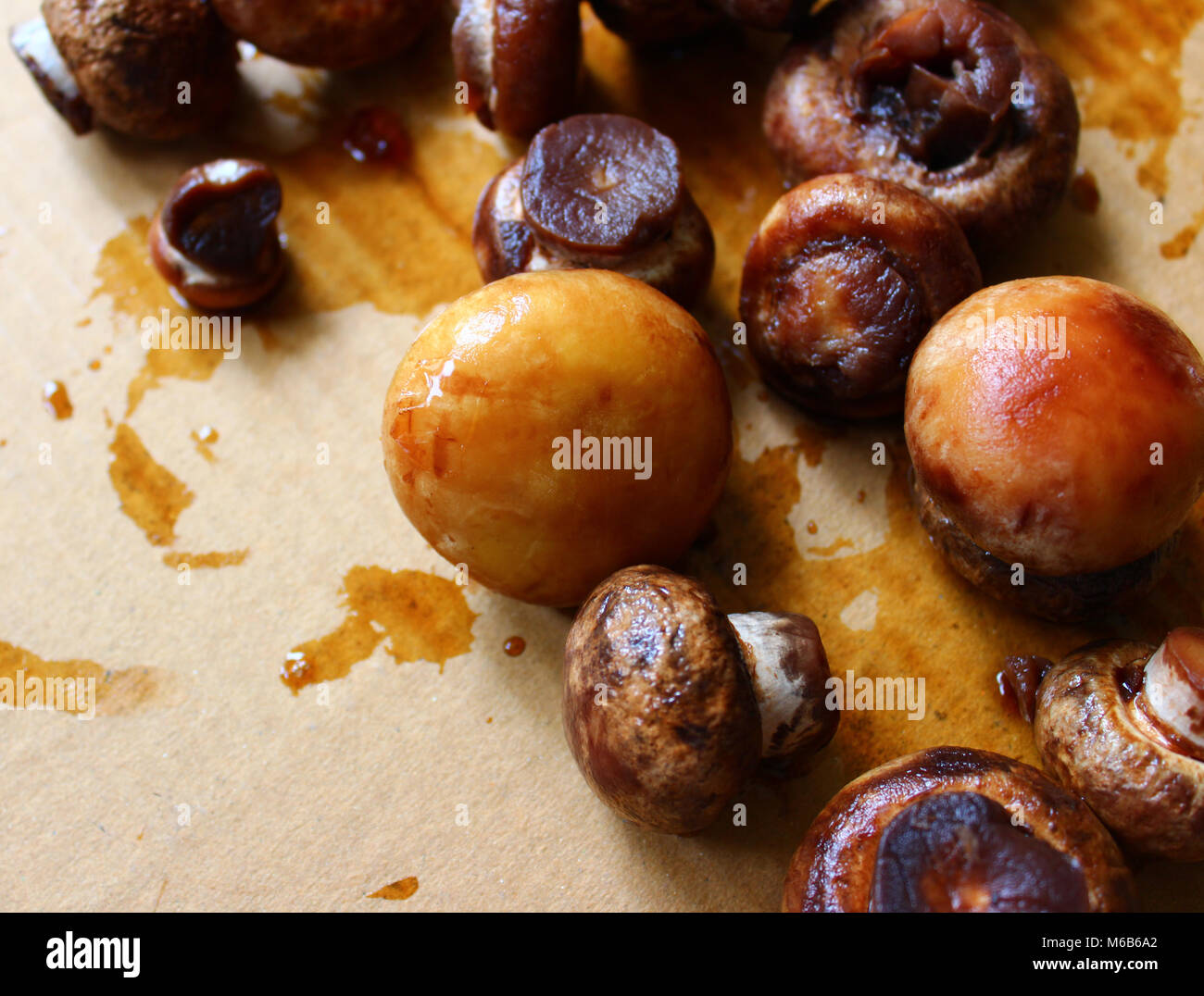 Rotten mushrooms background Stock Photo - Alamy