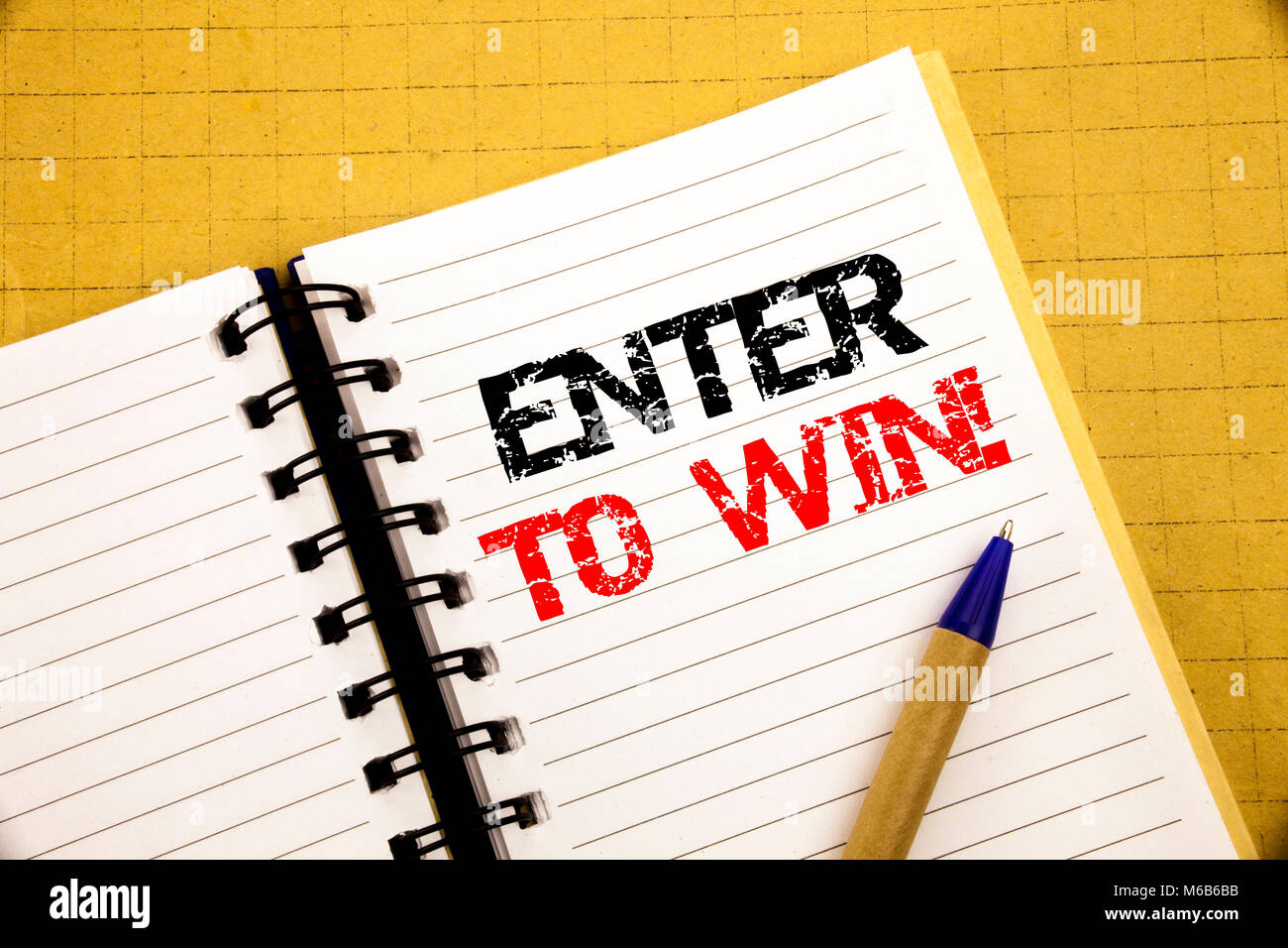 Enter to Win. Business concept for Winning in Competition written on ...