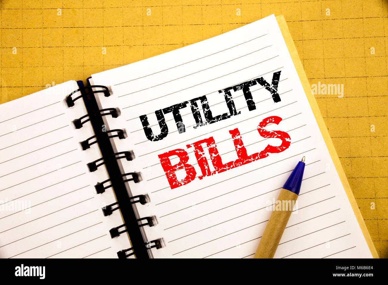 Utility Bills. Business concept for Money Bill Payment written on ...