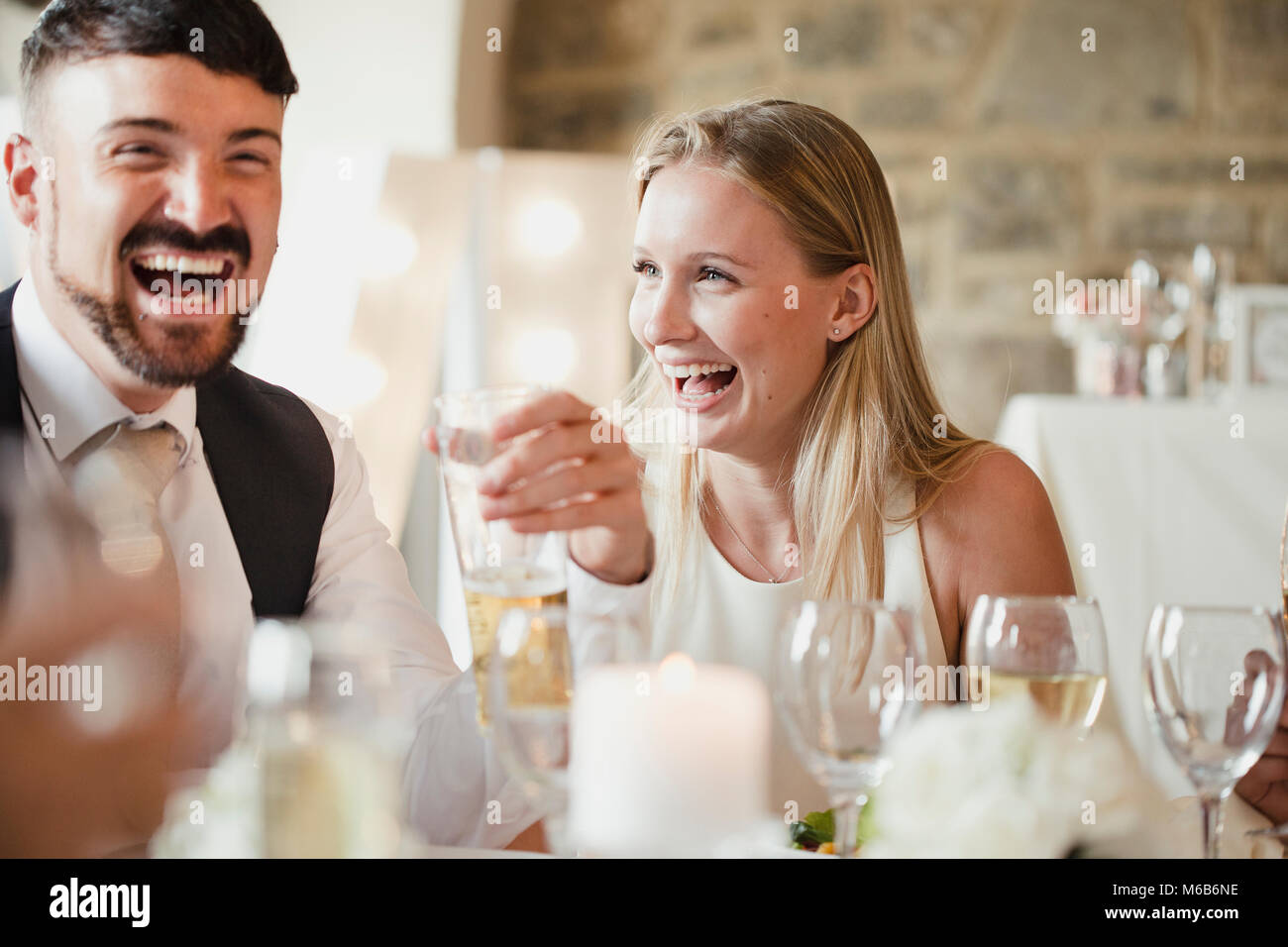 Formal couple table hi-res stock photography and images - Alamy