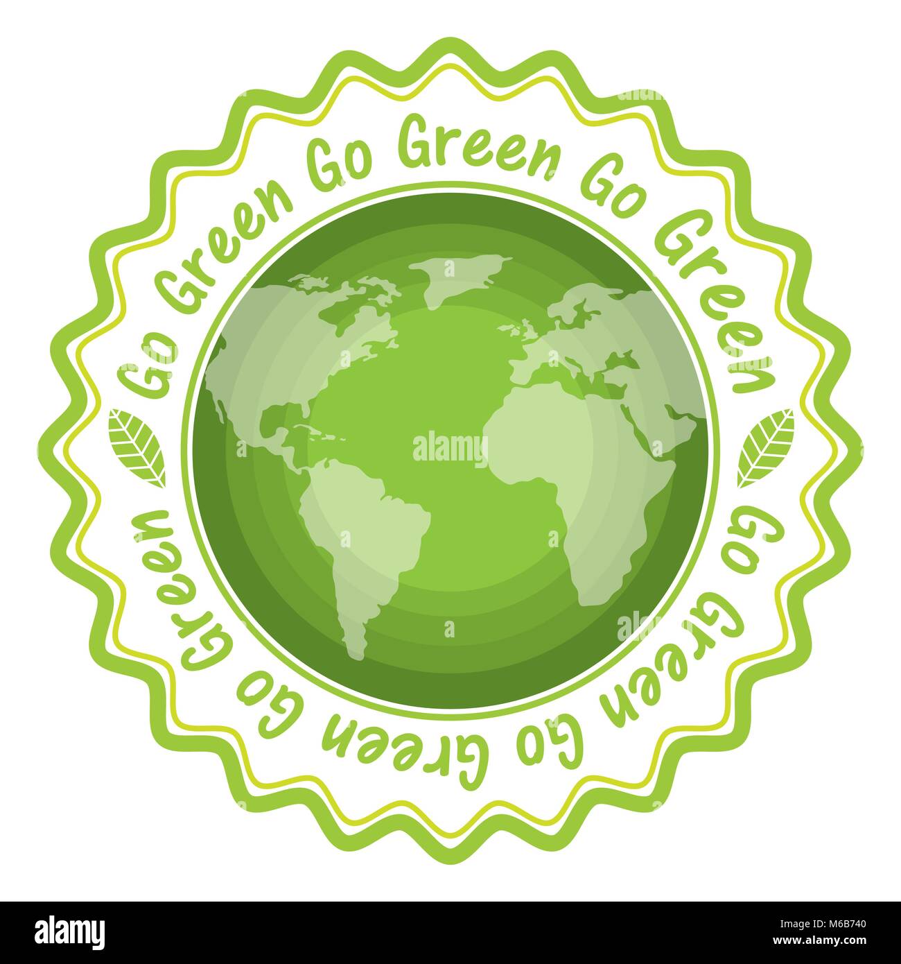 go green world planet Stock Vector Image & Art - Alamy