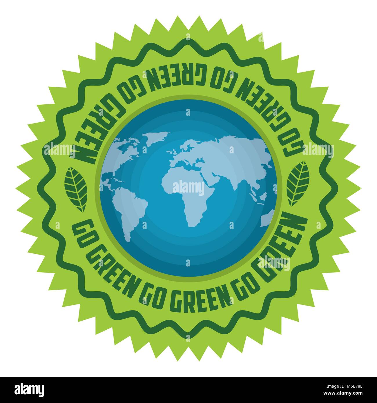 Think green stamp Stock Vector Images - Alamy