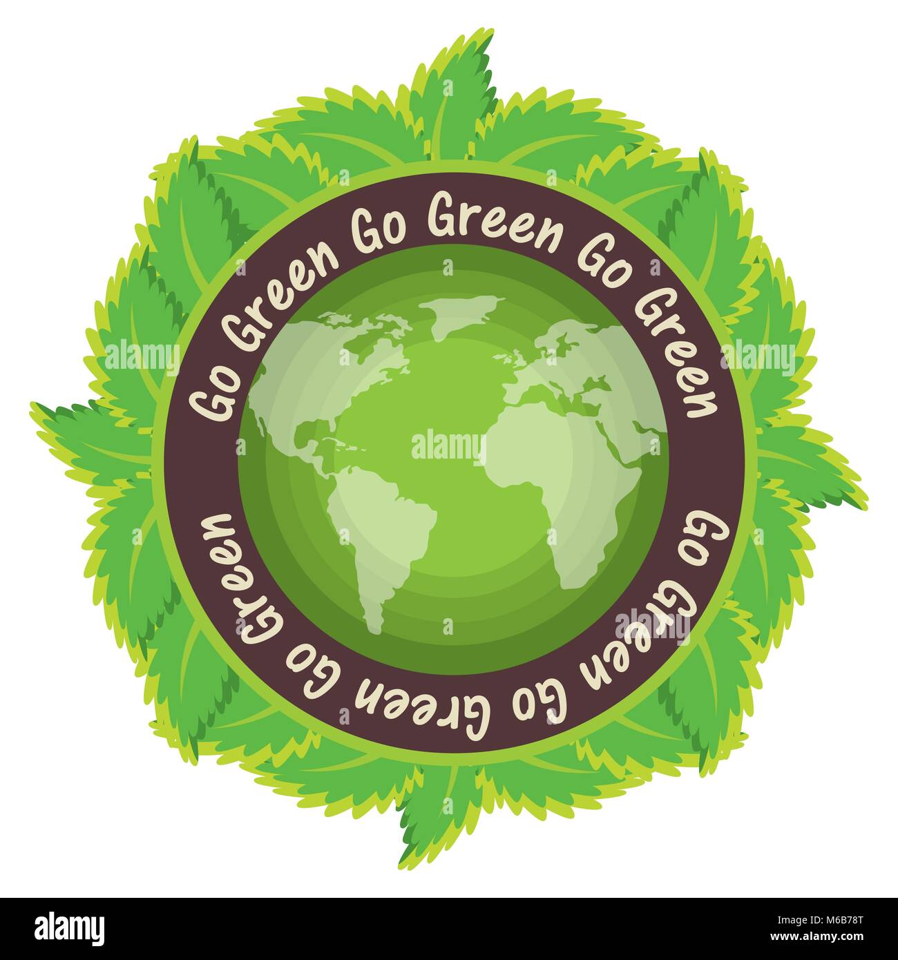 go green world planet Stock Vector Image & Art - Alamy