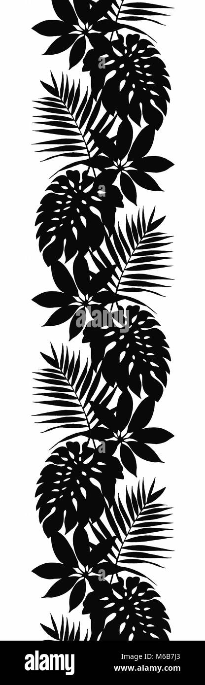Tropical leaf stripe Stock Photo - Alamy