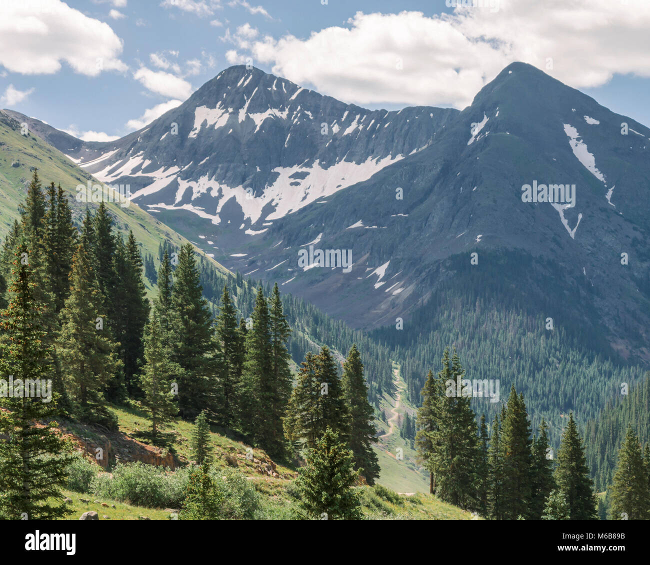 The easy part of Engineer's Pass Road Stock Photo - Alamy