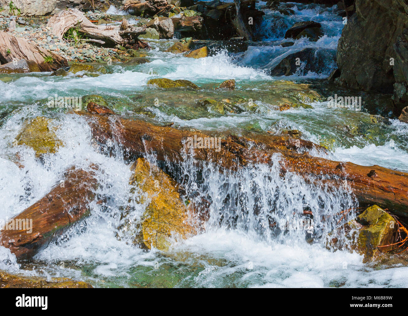 Rocky Mountain snow pack runoff Stock Photo - Alamy