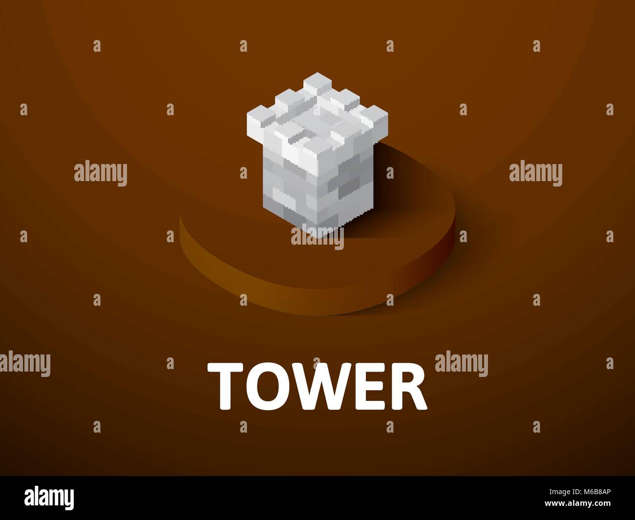 Medieval style tower on Stock Vector Images - Alamy